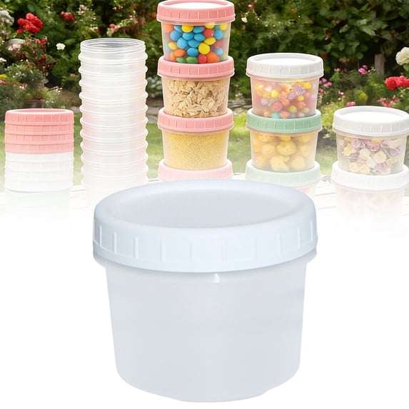 Food Storage Containers Basdi Reusable Plastic Food Storage Containers ...