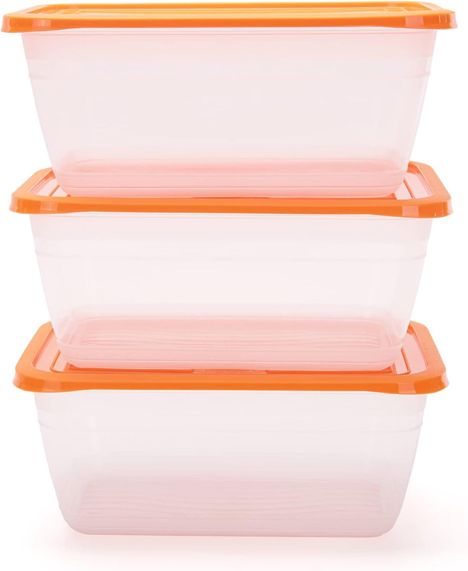 Food Storage Containers (Large 4L, 6 Piece - 3 Lids, 3 Containers ...