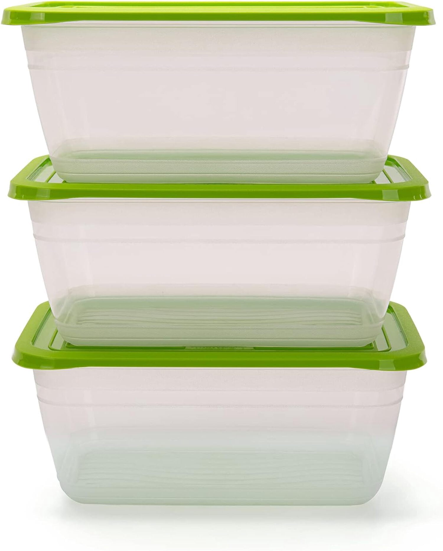 Food Storage Containers (Large 4L, 6 Piece - 3 Lids, 3 Containers ...