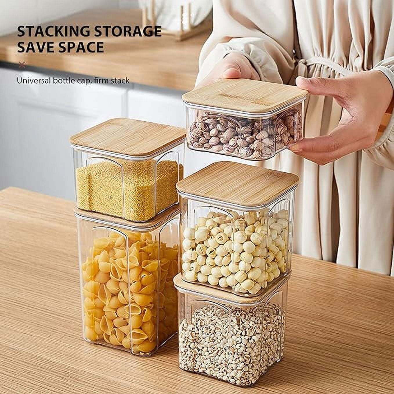 Food Storage Containers with Lids, Food Storage, Clear Large Capacity ...