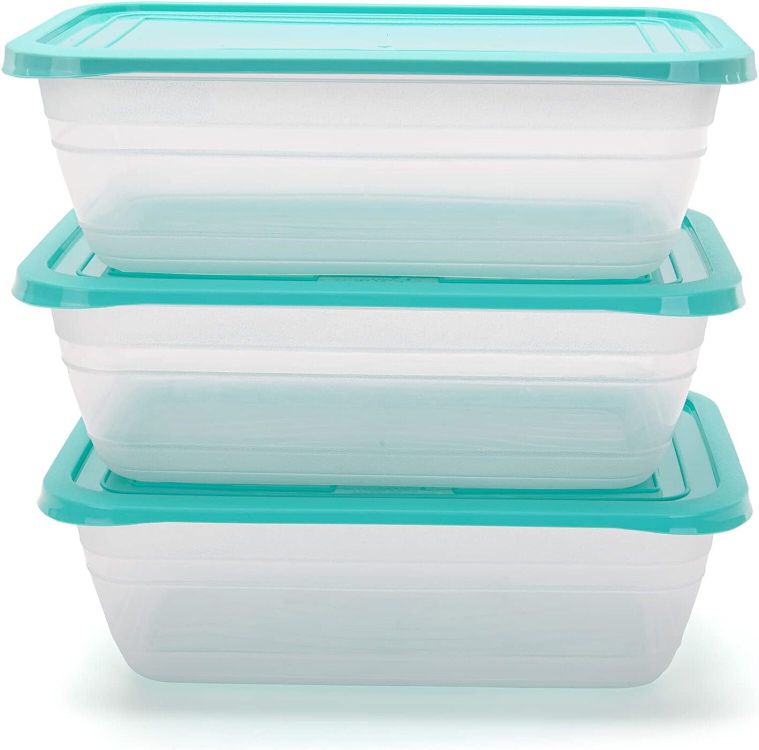 Food Storage Containers (Medium 3L, 6 Piece - 3 Lids, 3 Containers ...