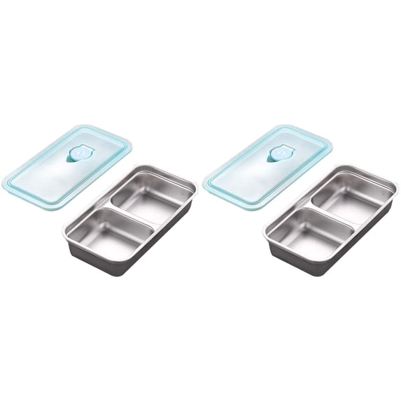 Food Storage Containers,S Tainless Preservation Box With Lid Snack Box ...