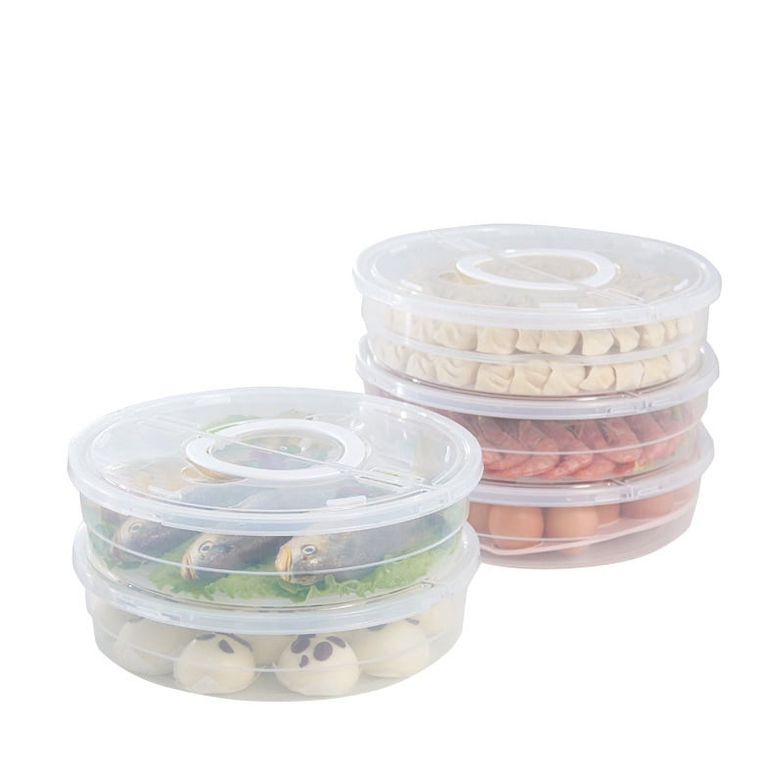 Food Storage Containers with Lids and Handles Pie Containers for Pizza ...