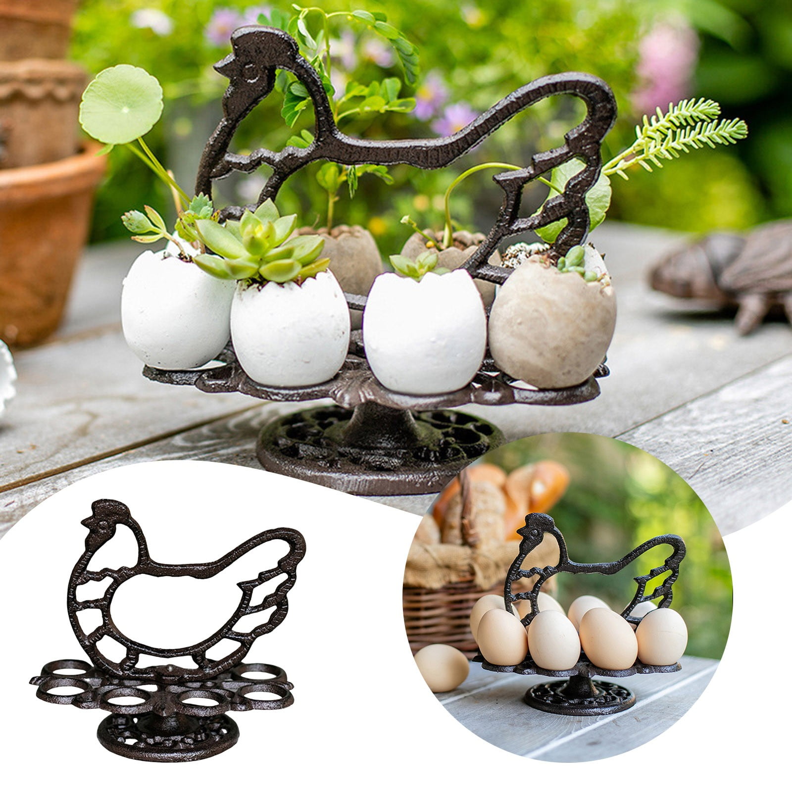 Food Storage Egg Rack Egg Holder Fridge Eggs Dispenser Storage Display ...