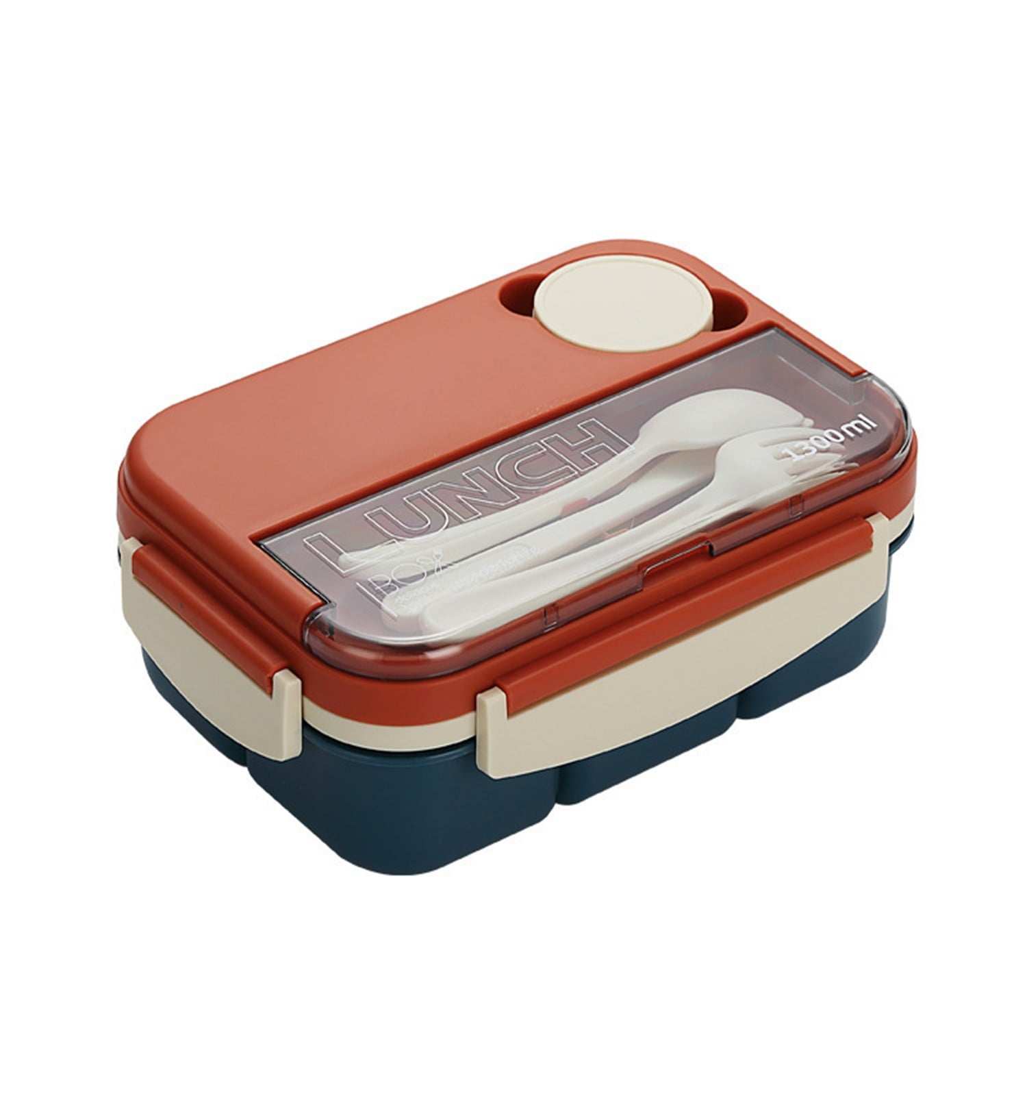 Food Storage Friendly Four Grid Plastic Student Lunch Box Lunch Box ...