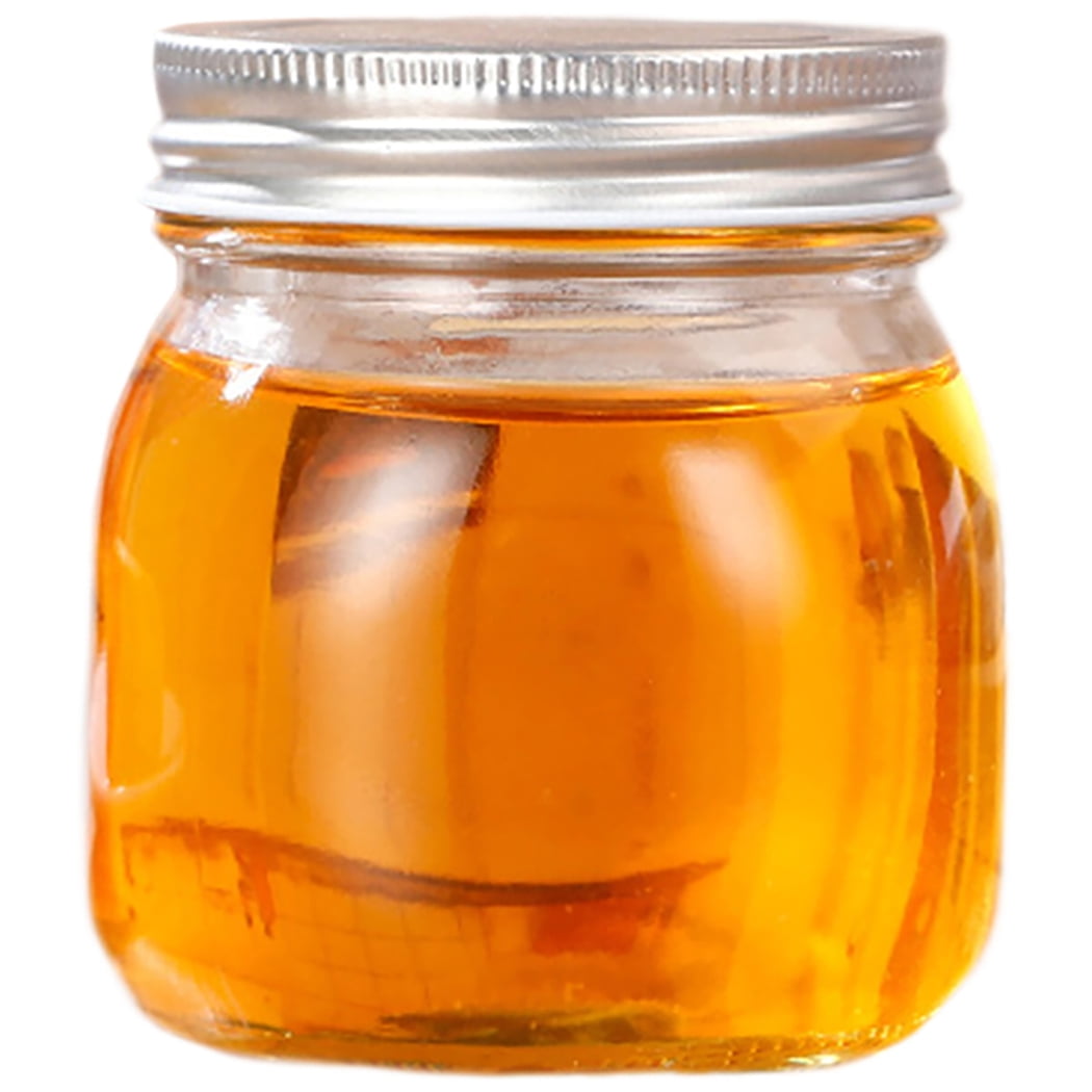 Food Storage Jar Transparent Wide Mouth Mason Jar Jam Container Canning ...