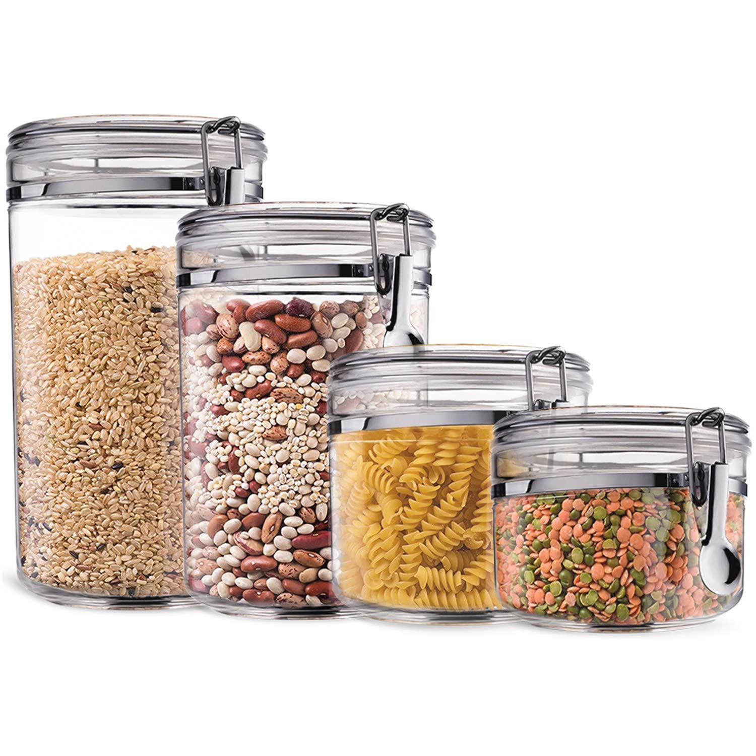 Food Storage Jars Food Storage Canisters For Kitchen, Containers Sets ...