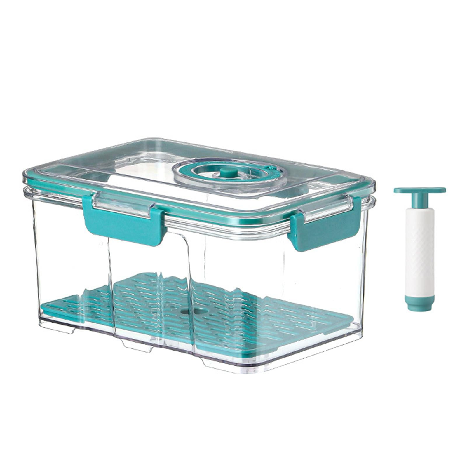 Food Storage Organizer W/ Lid for Vacuum Sealer Transparent Container ...