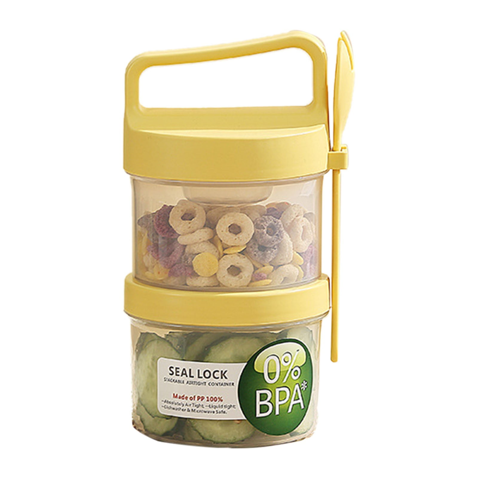 Food Storage Portable Breakfast Cup Set for Fruits Oats Yogurt Milk ...