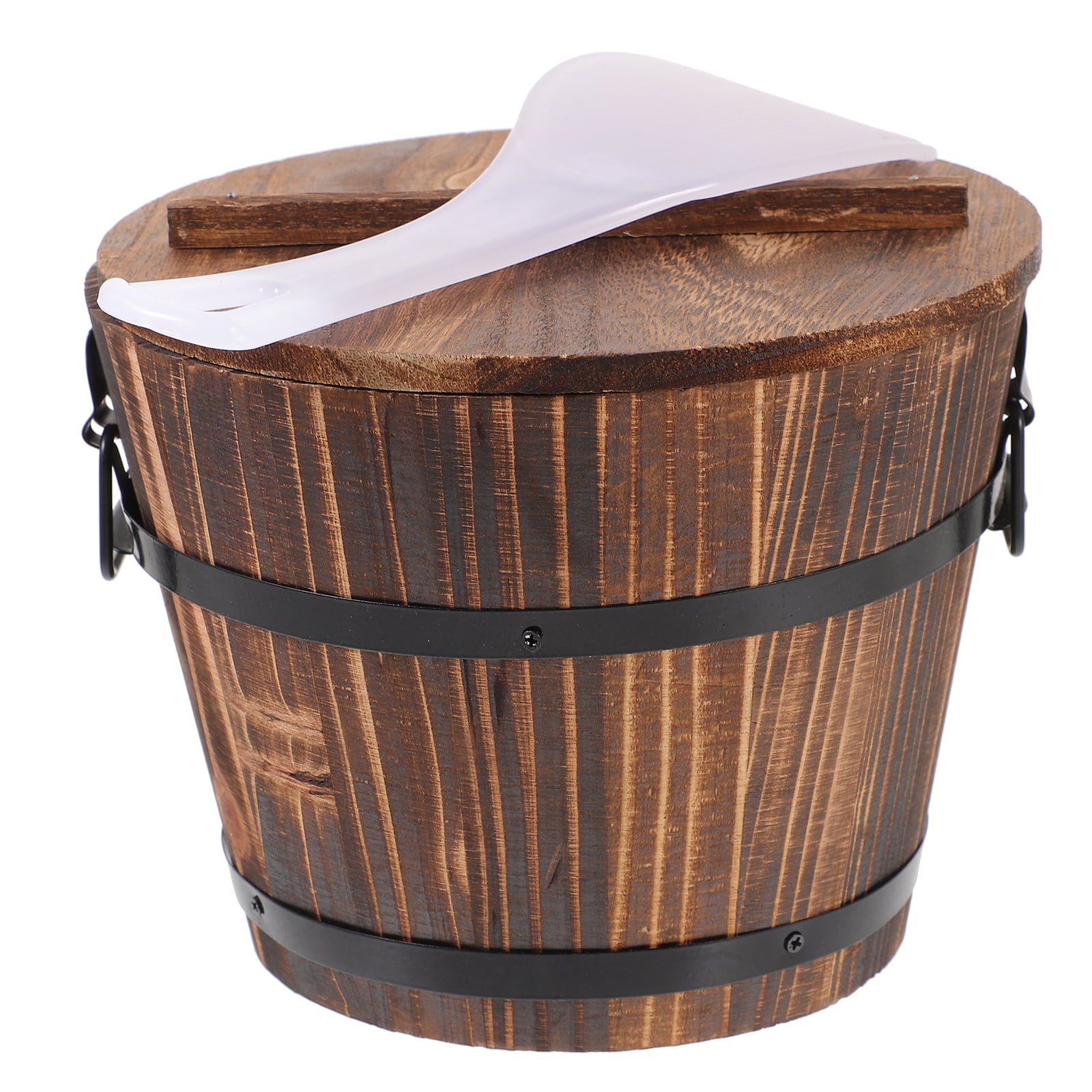 Food Storage Rice Buckets Shelves Containers Brown - Walmart.com