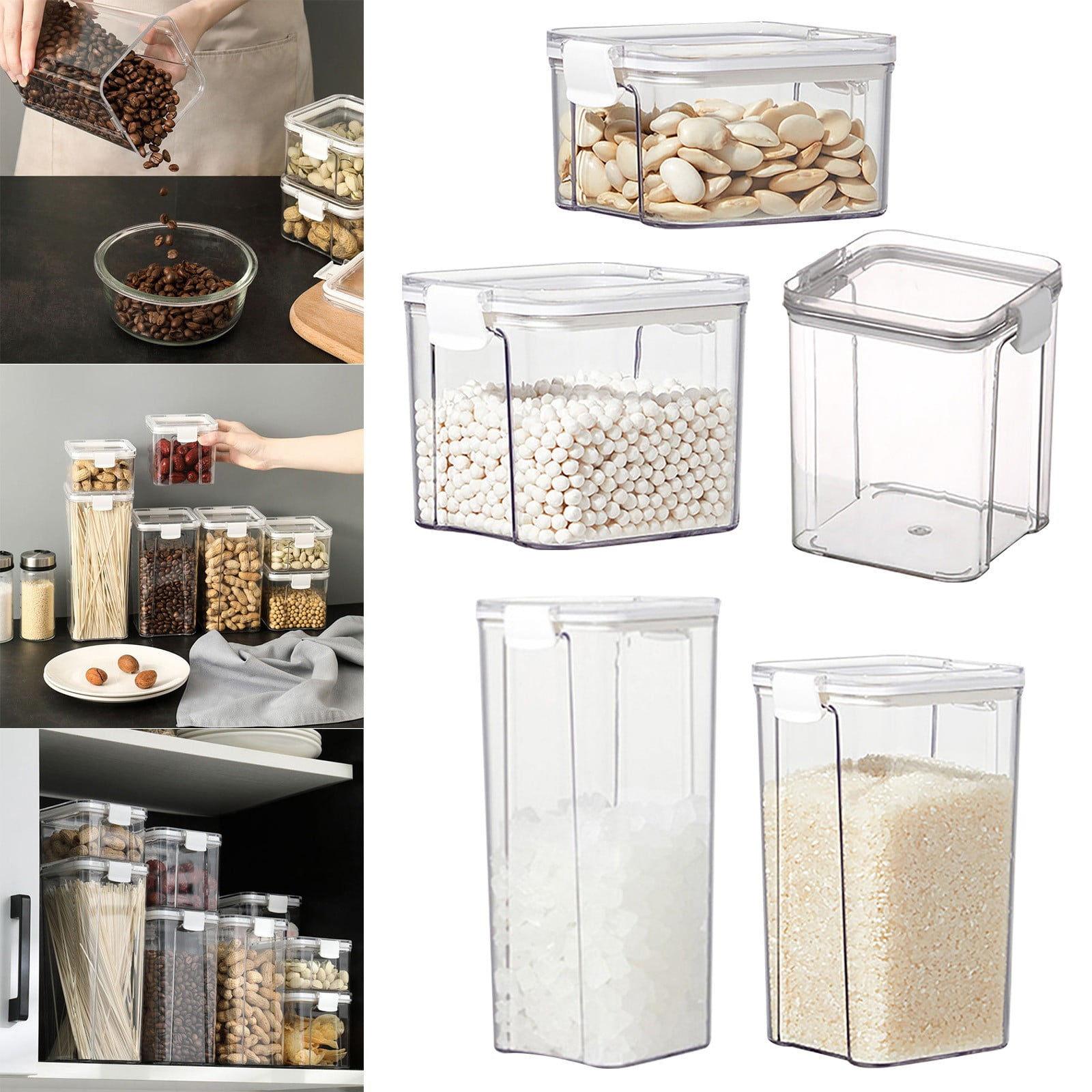 Food Storage Set TASTAN Airtight Food Storage Containers with Scale ...