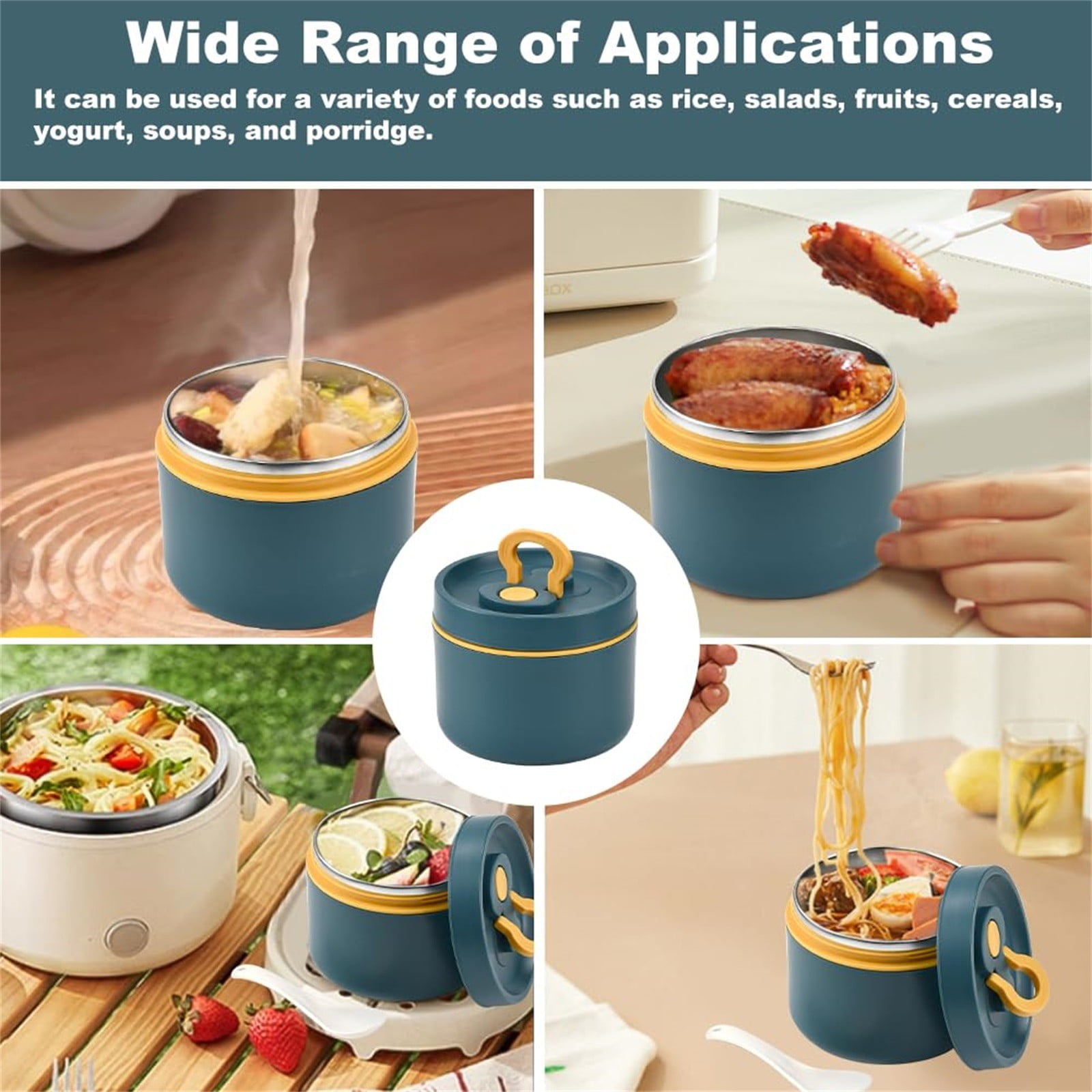 Food Storage Thermal Food Container for Warming 650 Ml Lunch Container ...