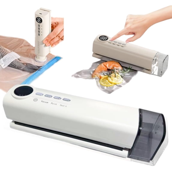Food Storage Vacuum Sealer Machine, Portable Mini 3-in-1 Rechargeable ...