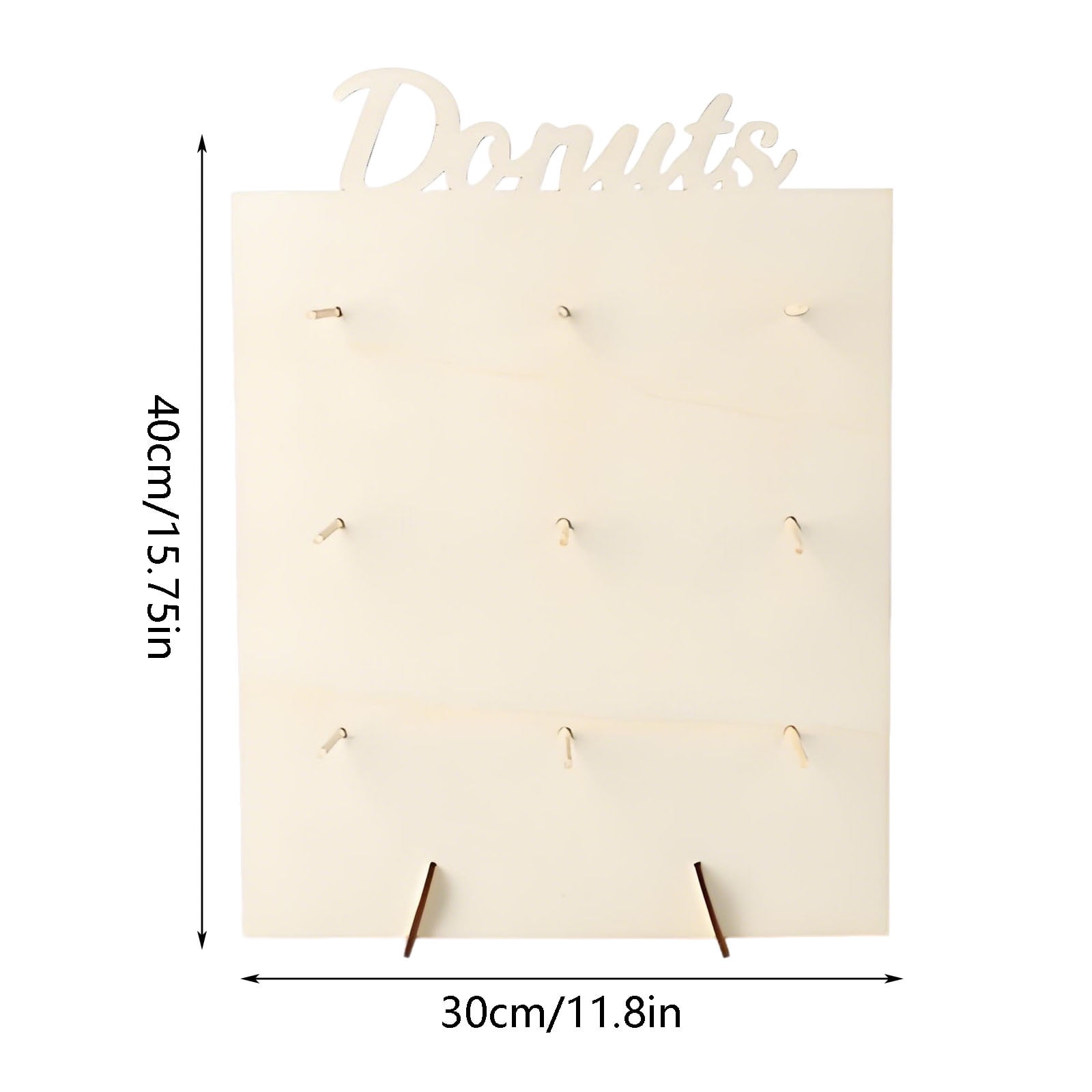 Food Storage Wooden Wall Display Stand | Reusable 9 Board Stand for ...