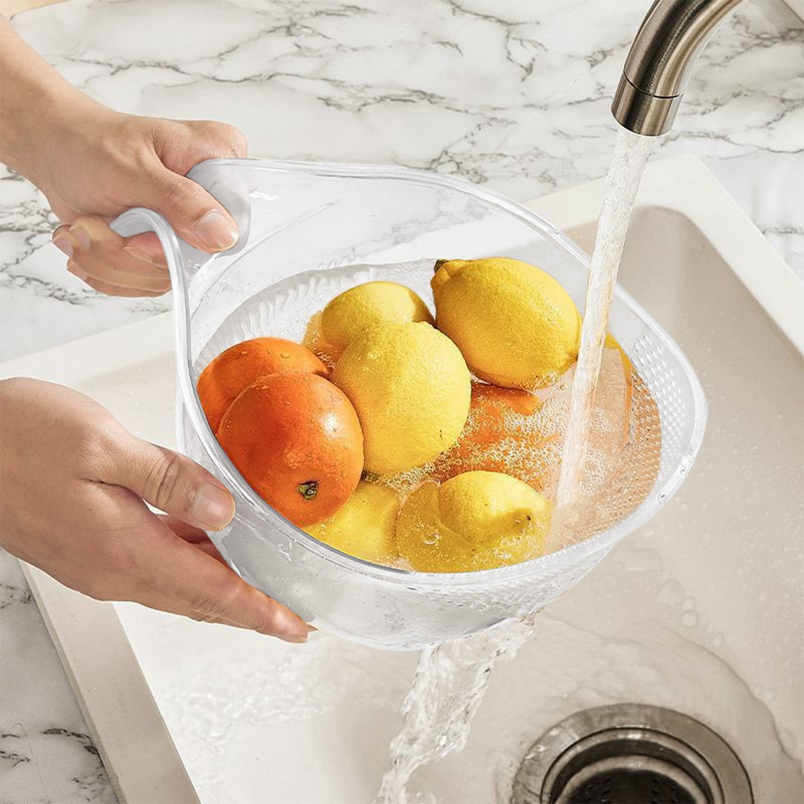 Food Strainers and Colanders Multi-Functional Draining Basket - Fruit ...
