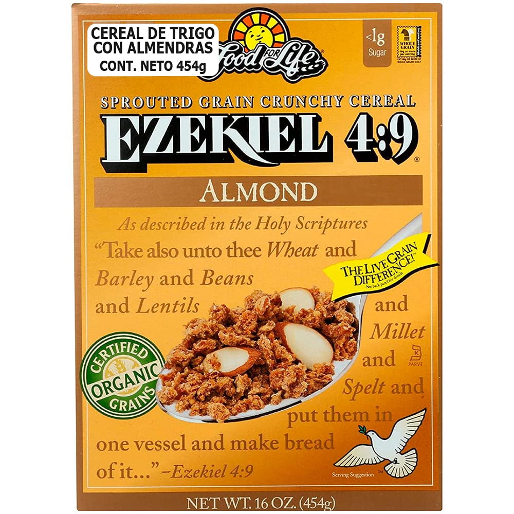 Food TMH1 For Life Ezekiel 4:9 Organic Sprouted Grain Cereal - Almond ...
