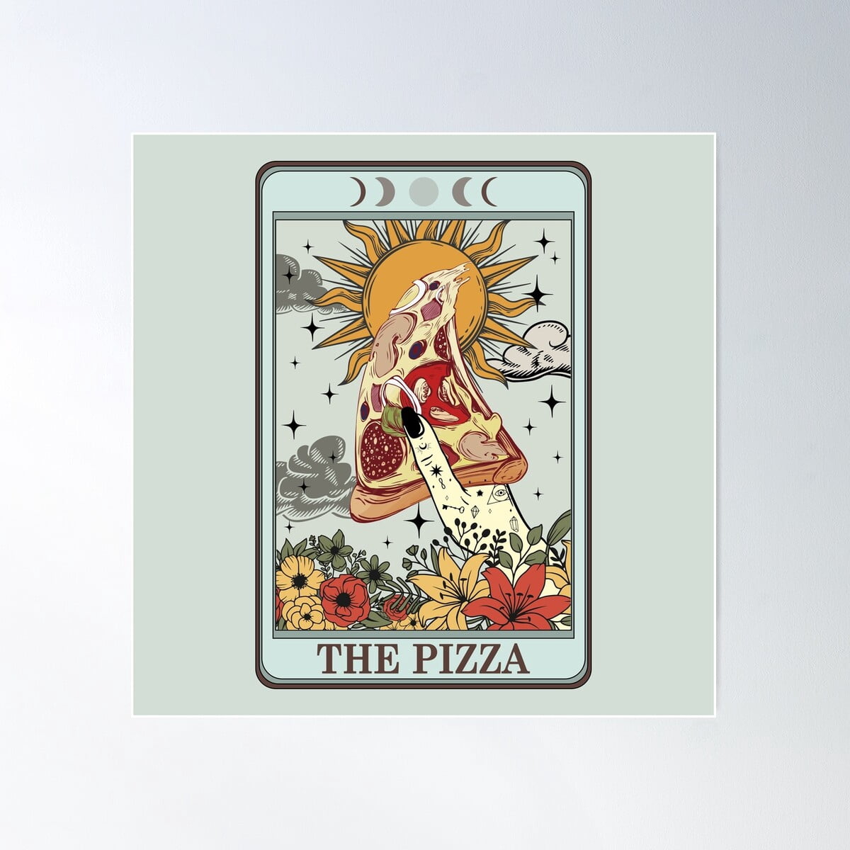 Food Tarot Card The Pizza | Modern Tarot, Tarot Memes, Pastel Tarot ...
