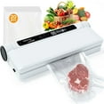 Food Vacuum Sealer Machine with 20 Bags, 75KPA Strong Suction, Dry/Wet ...