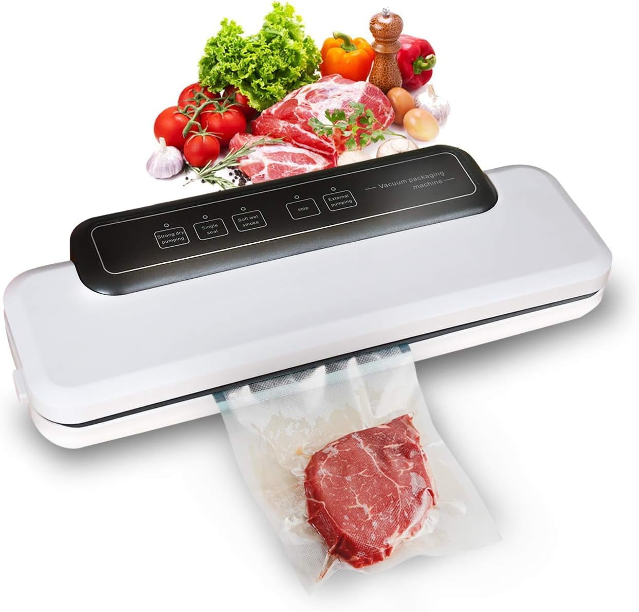 Food Vacuum Sealer Machine Food Saver Sealing Machine with Dry Moist ...
