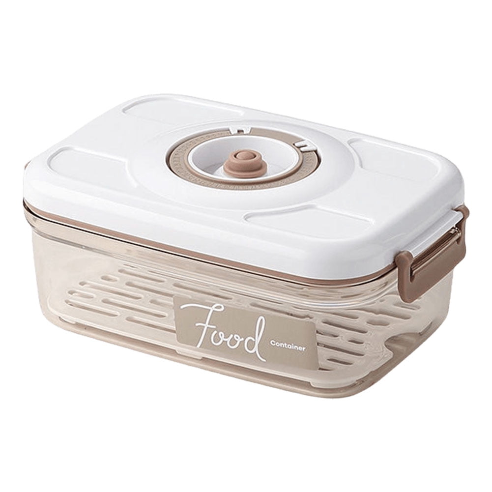 Food Vacuum Storage Box with Removable Drain Plate Fresh Container ...