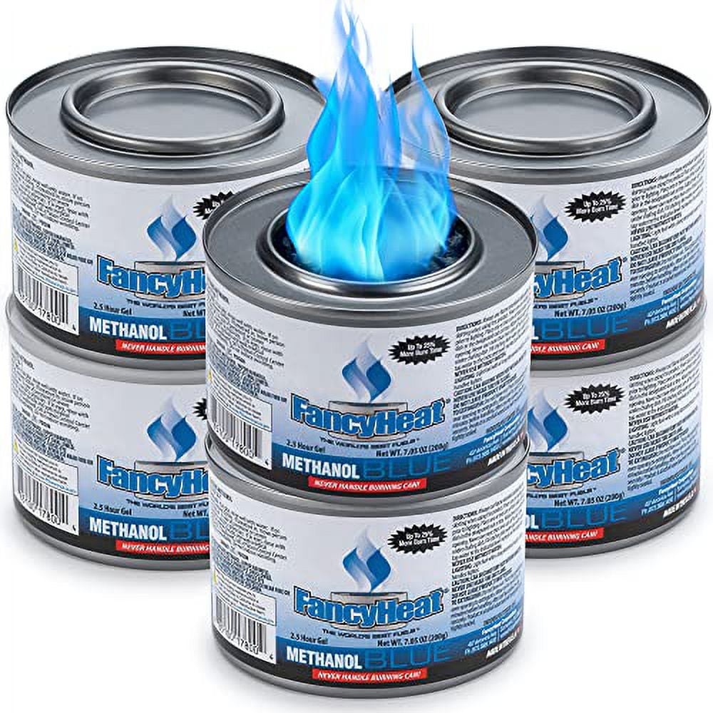 Food Warmer Gel Cans for Chafing Dish (Set of 6 Gel Warming Cans ...