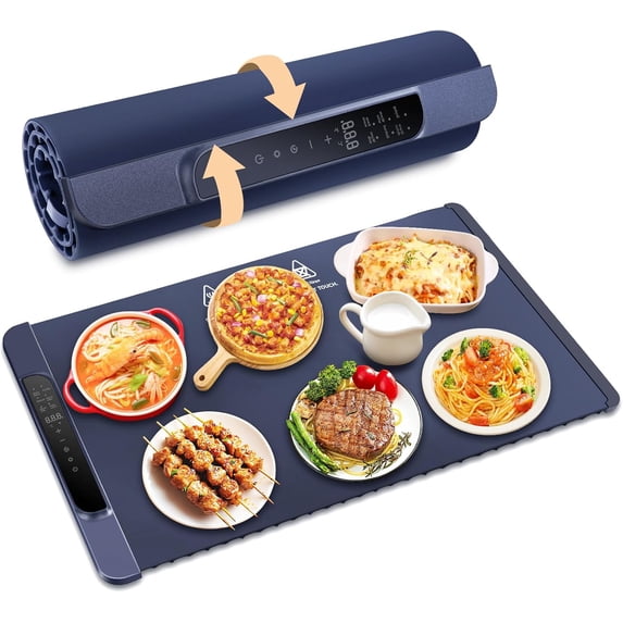 Food Warming Mat 15x25.6 Inches, Electric Warming Tray with Full ...