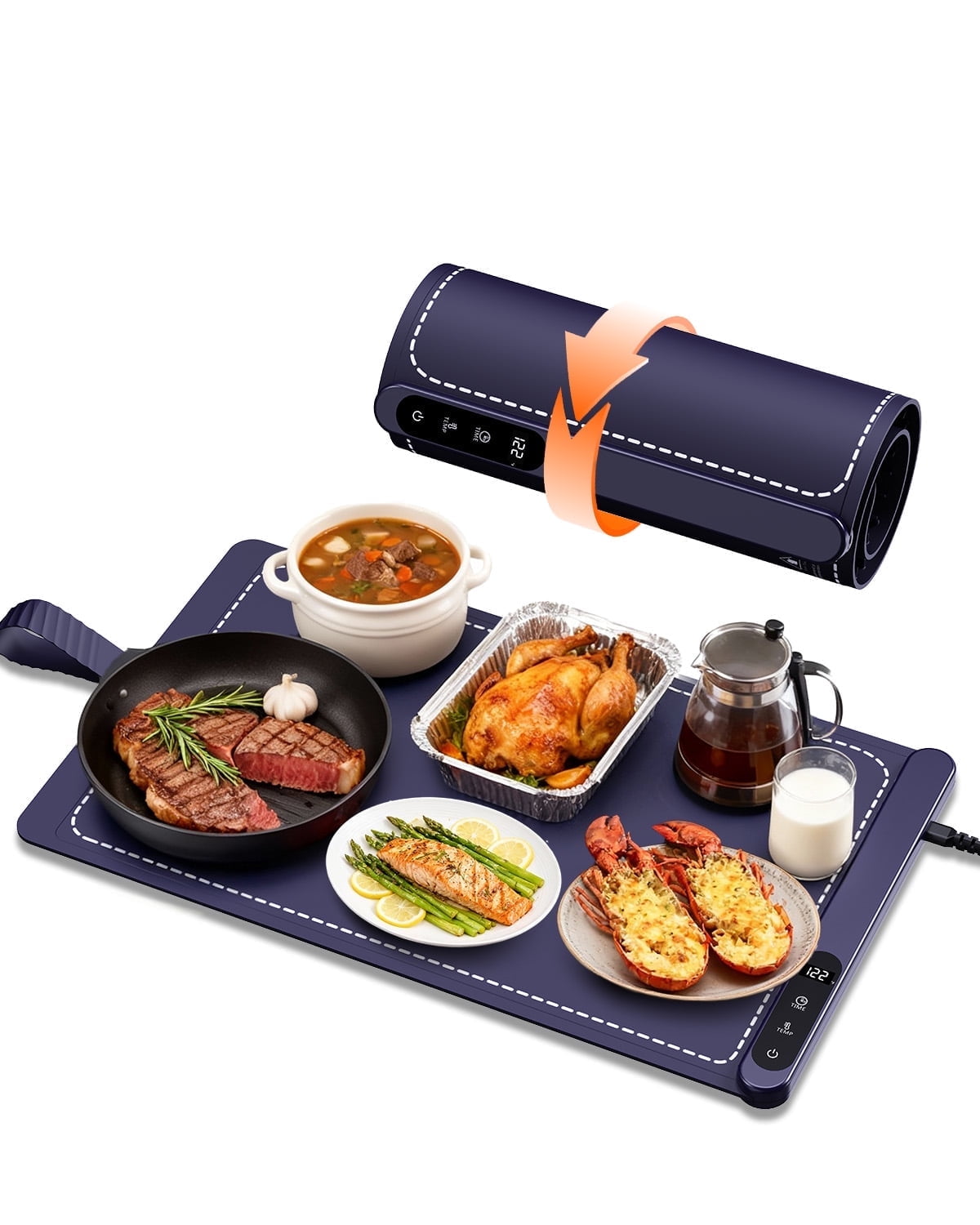 Food Warming Mat for Buffet,Upgrade Graphene Full Surface Heating ...