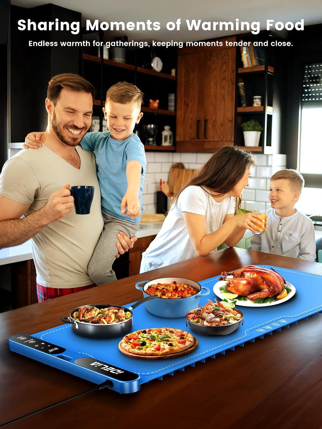 Food Warming Mat Electric Heating - Portable Silicone Warming Tray with ...