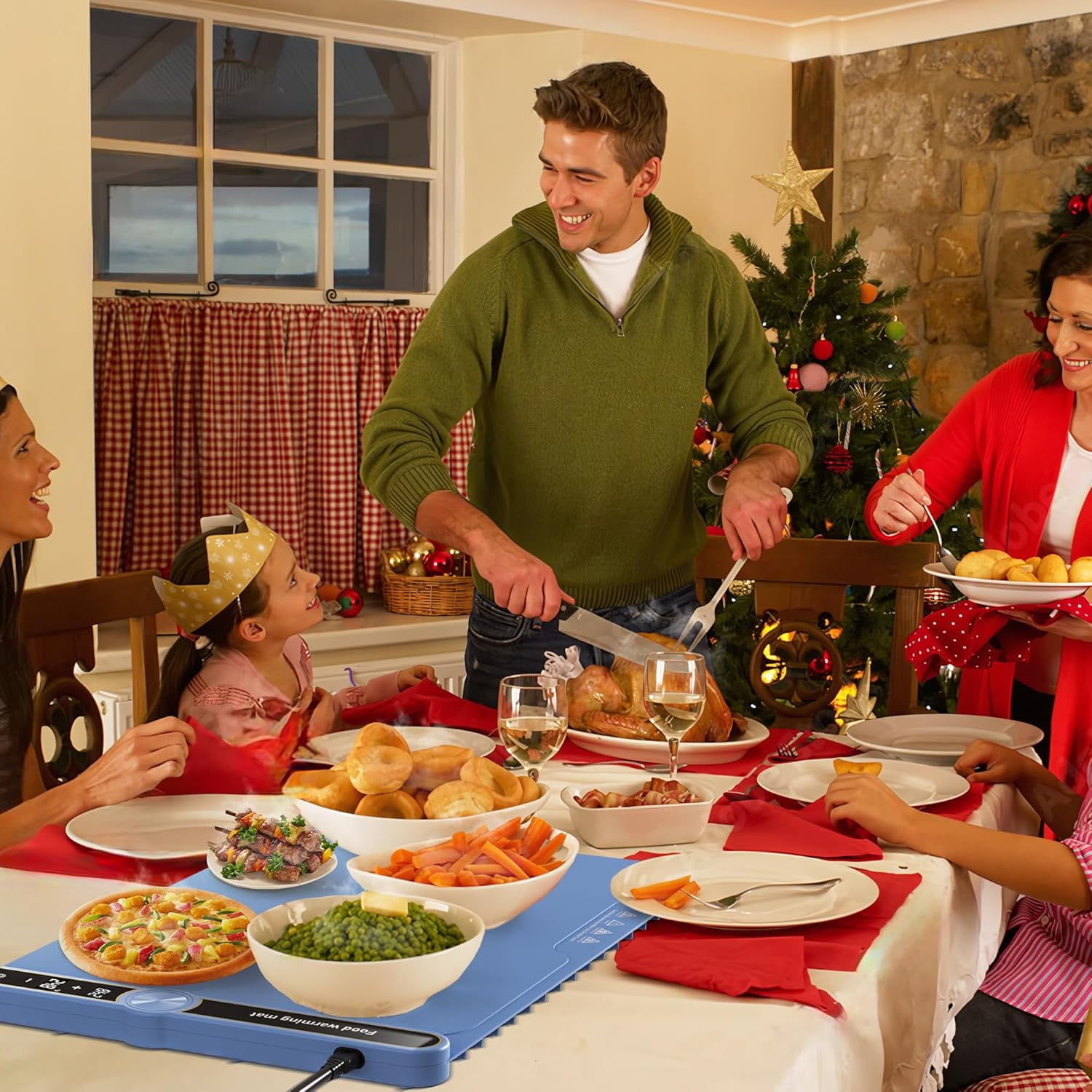 Food Warming Mat, Electric Warming Tray for Buffet, Portable Food ...