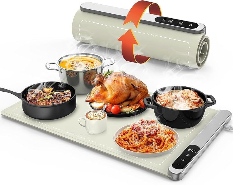 Food Warming Mat, Upgrade High-tech Graphene Heating Film, Fast Full ...