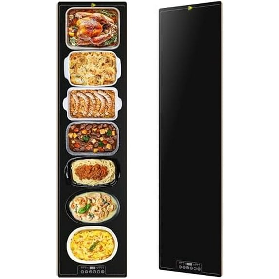 Food Warming Tray for Parties Buffet, 55"x14" Extra Large Warmer Mat ...