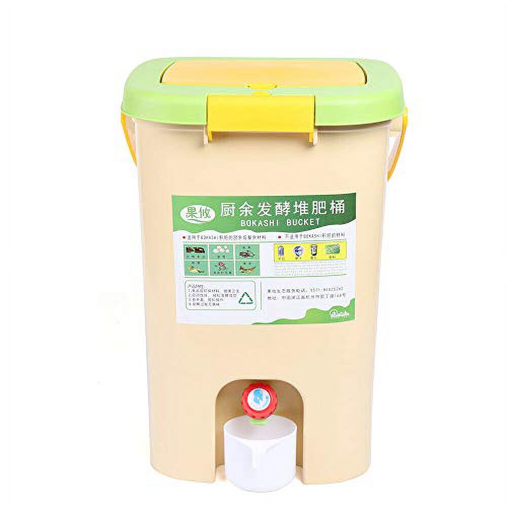 Food Waste Compost Bin, 21L Bokashi Bucket Kitchen Food Waste Bucket ...