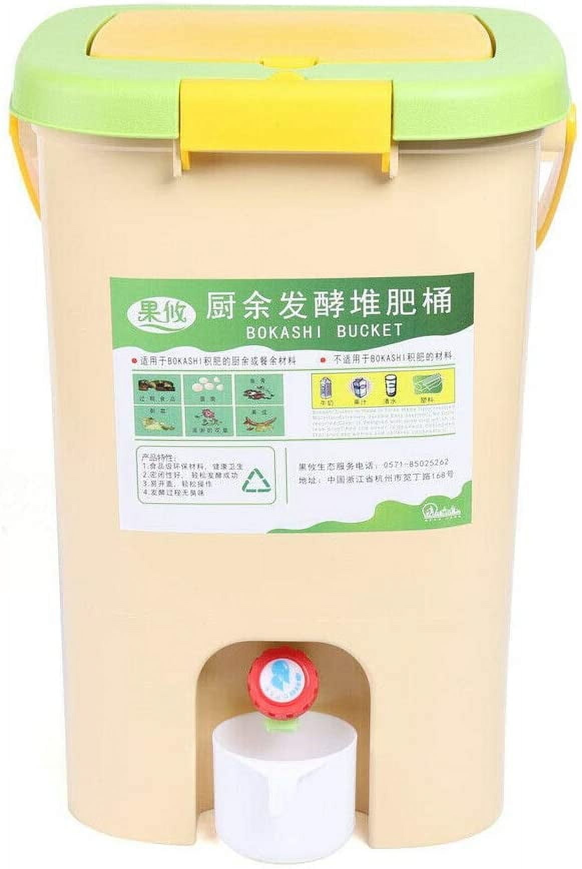 Food Waste Compost Bin, 21L Bokashi Bucket Kitchen Food Waste Bucket ... Food Waste Compost Bin, 21L Bokashi Bucket Kitchen Food Waste Bucket ...