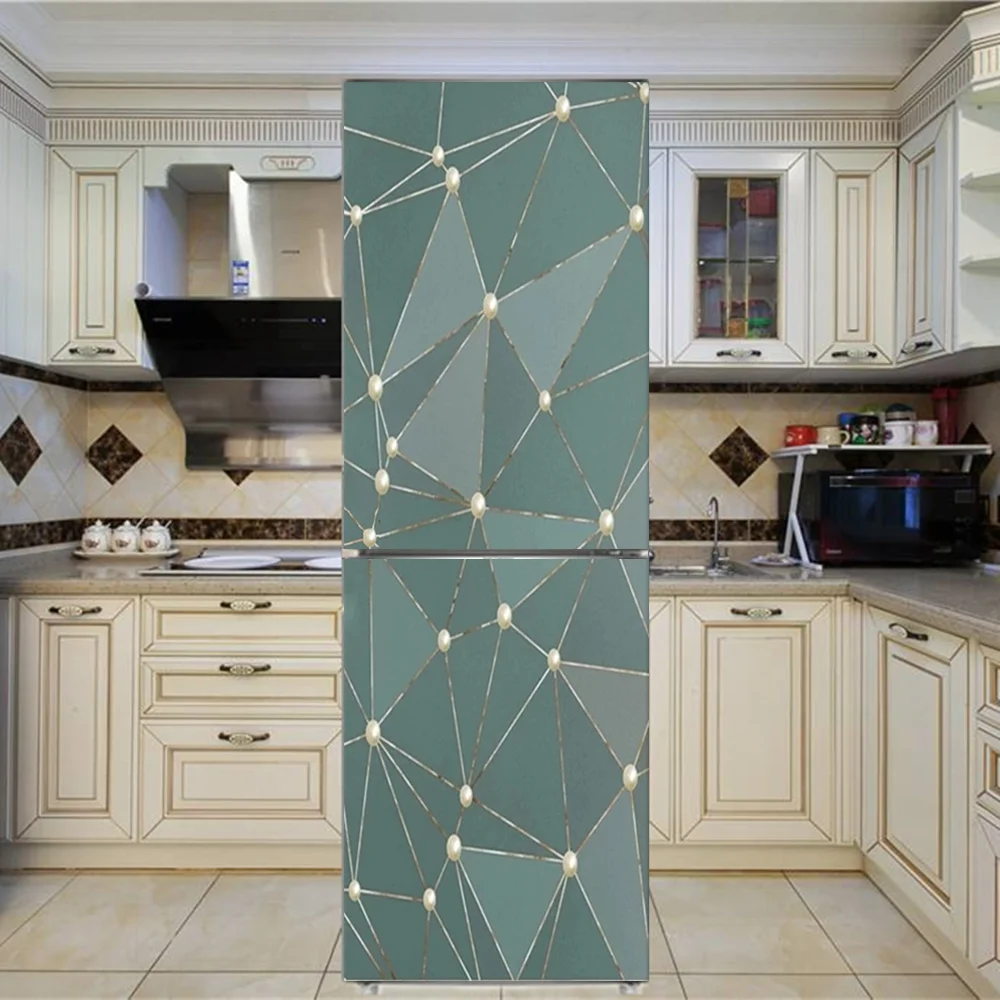 Food and Condiments Kitchen Fridge Sticker Wallpaper PVC Refrigerator ...