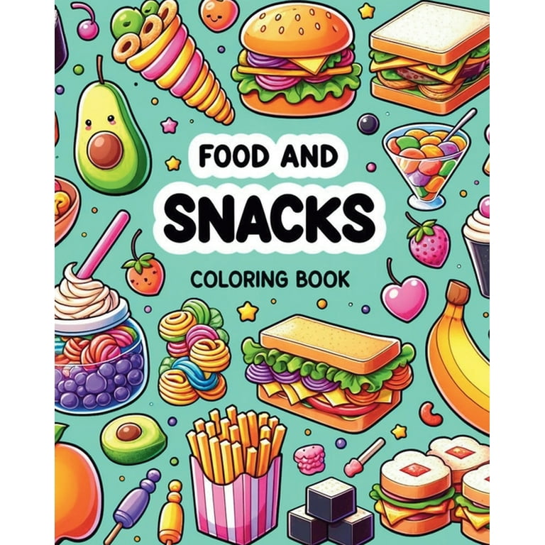 kids food coloring book
