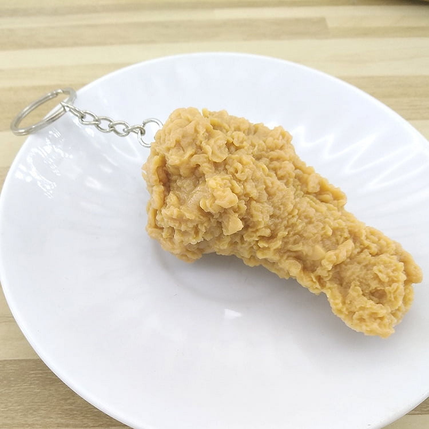 Food keychain simulation KFC family barrel fried chicken legs, chicken ...