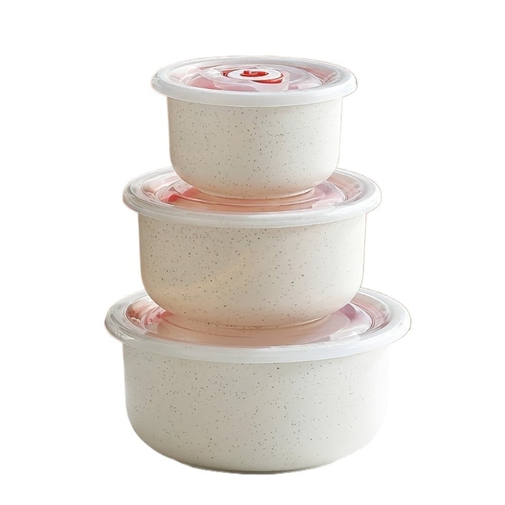 Food storage container with lid, plastic mixing bowl, sealed, stackable ...