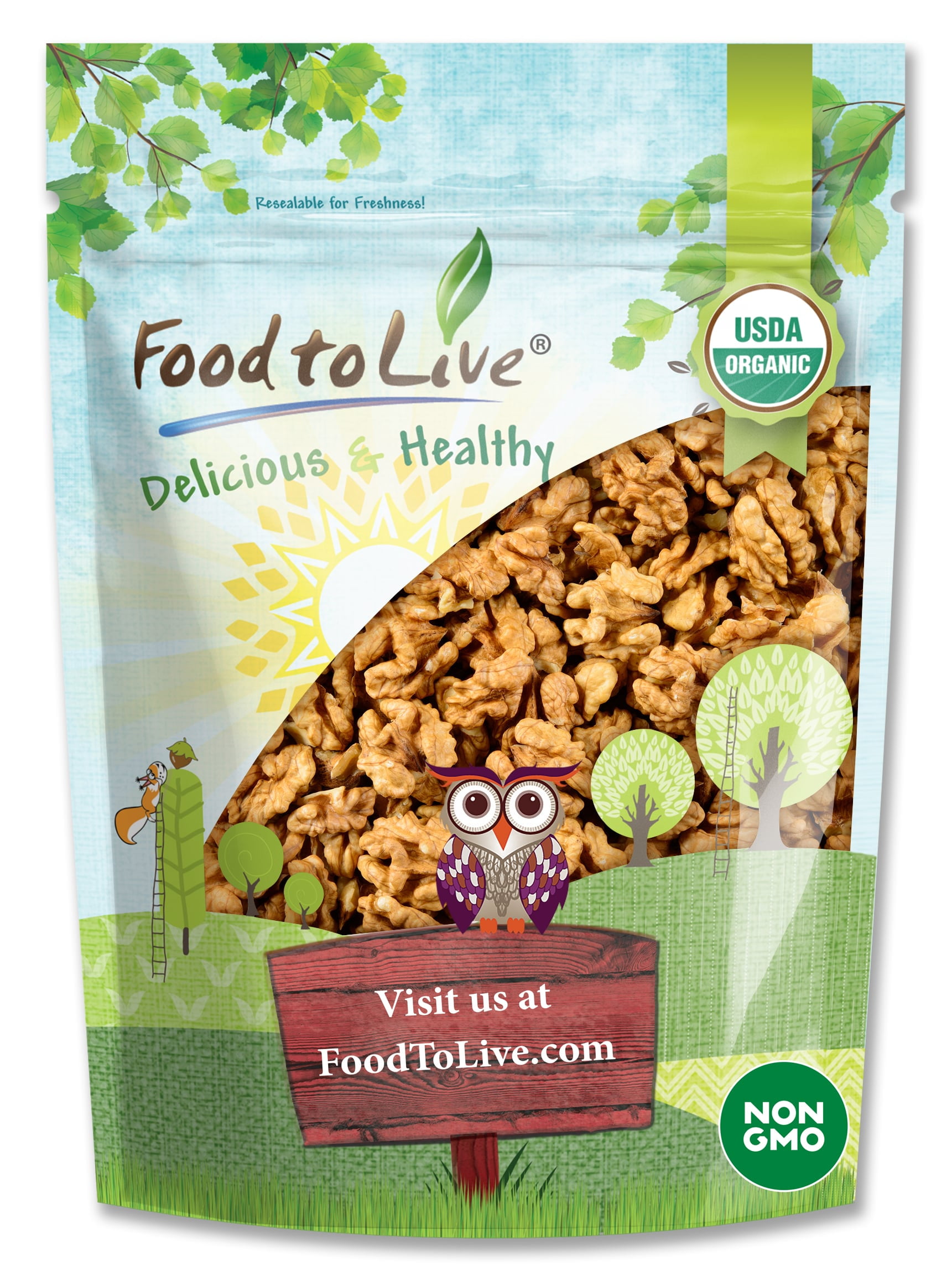 Food to Live California Walnuts 2.5 Pounds Nutritious Snack - Walmart.com