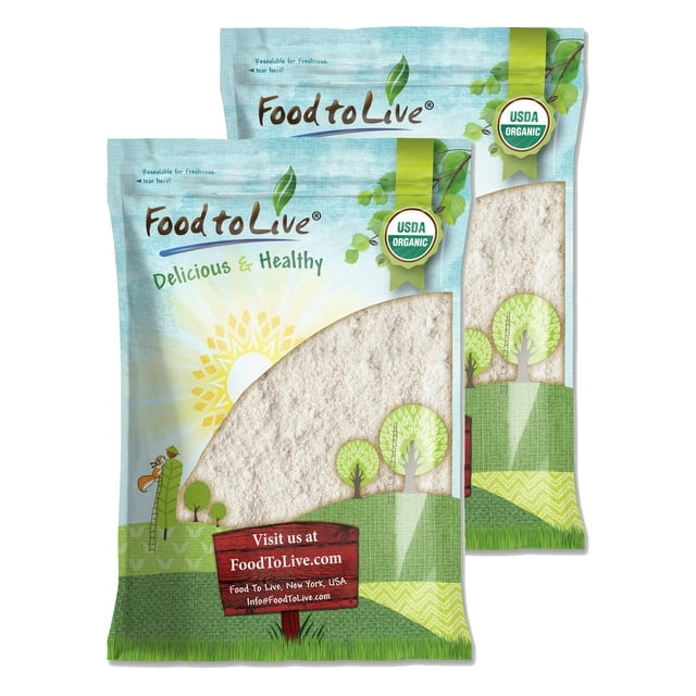 Food to Live Organic White Sorghum Flour, 20 Pounds – Non-GMO, Fine ...