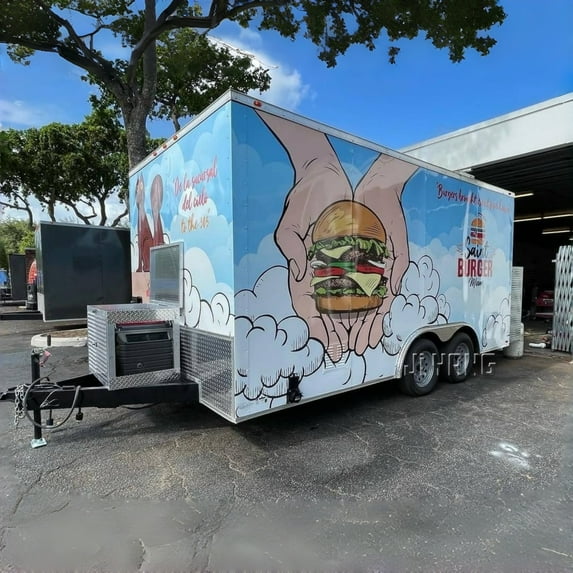 Food trailer Fully Equipped Food Truck for Selling on the Street ...