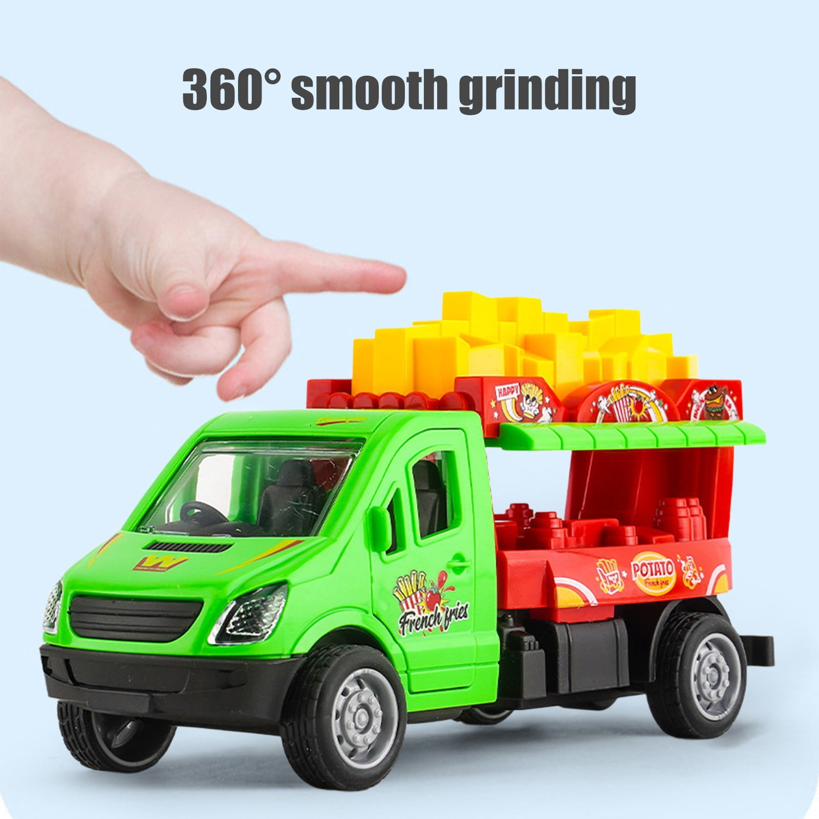 Food truck Toys，Inertance Toy Car For Kids，Simulation Designs，Durables ...