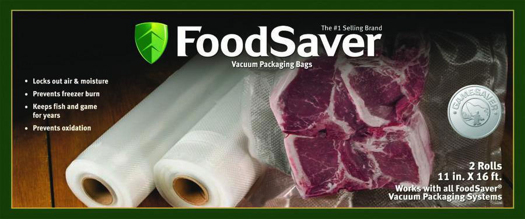 Food Saver GameSaver 11" x 16' Long Rolls, 2-Pack - Walmart.com