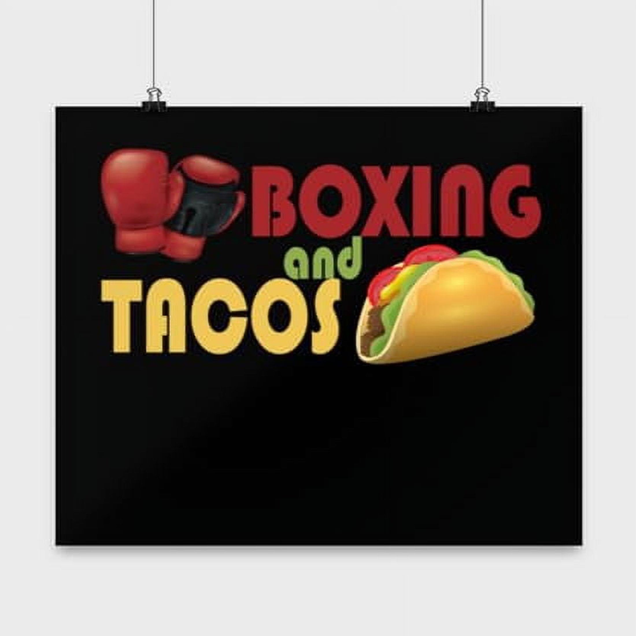 Foodie Boxing Art - Culinary Enthusiasts - 13x13 Poster Print - Kitchen ...