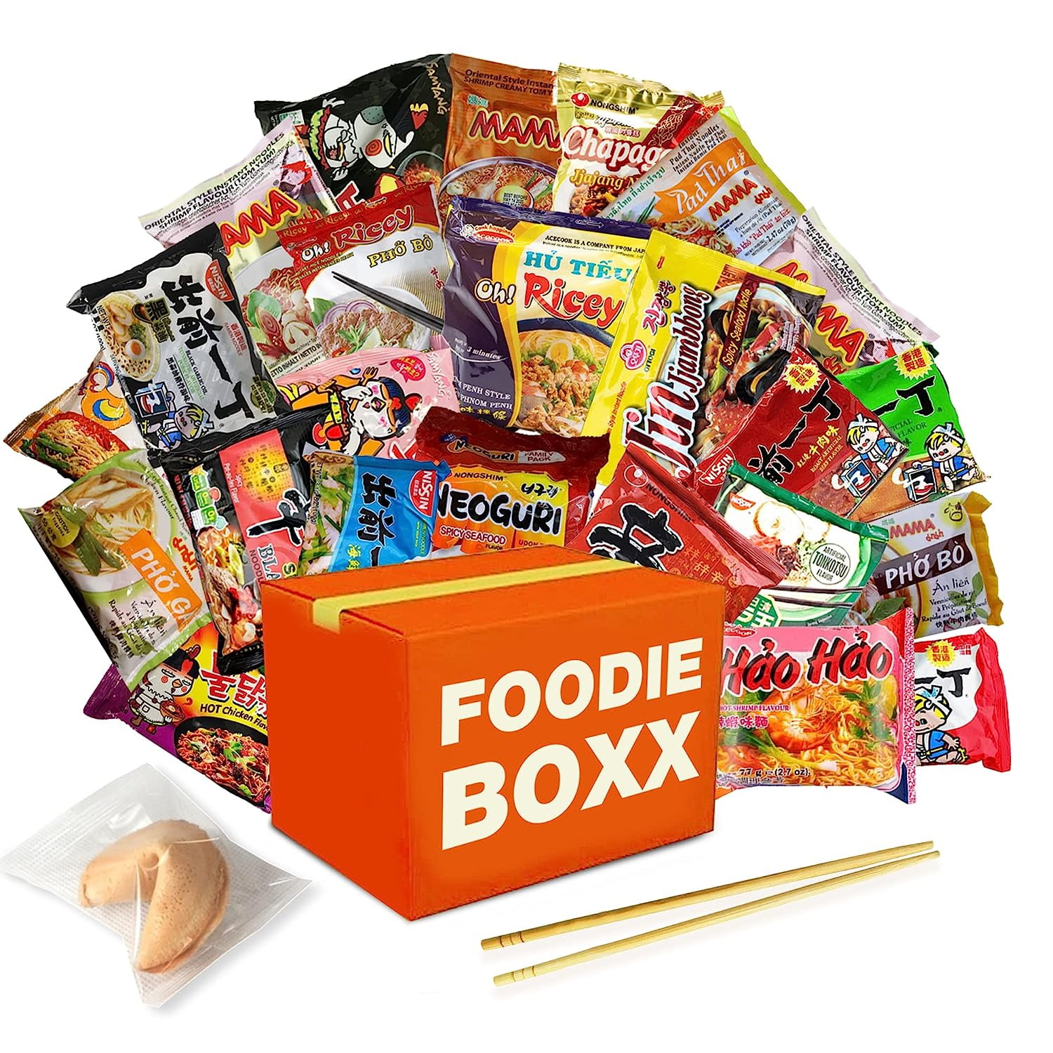 Foodie BoxxFOODIE BOXX Asian Instant Ramen Noodles Variety Pack with ...
