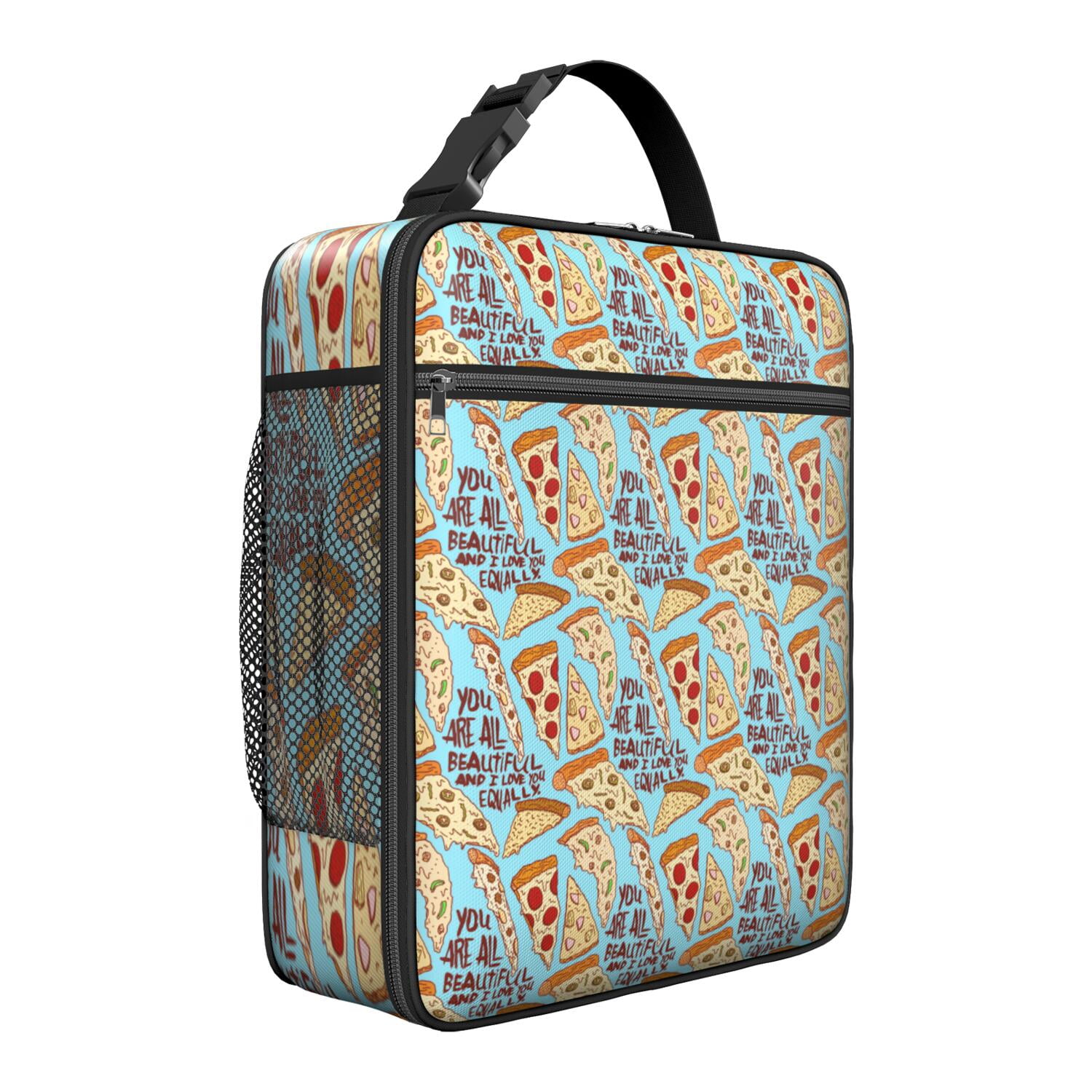Foodie Cartoon Lunch Bag – Pizza Pattern Funny Food Delicious Gifts Fun ...