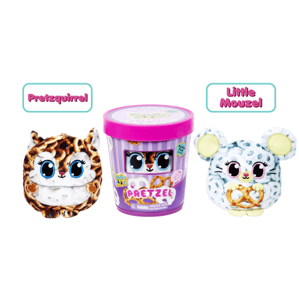 Foodie Roos - Snack-a-Roo Plush Pretzels Edition - Surprise Squeezable ...