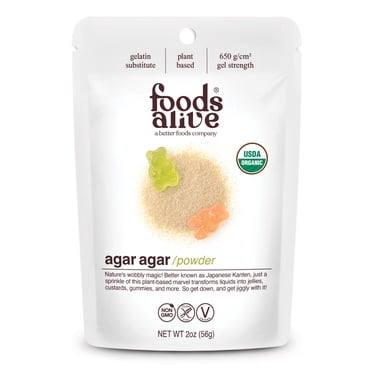 Agar Agar Powder 2oz - Excellent Gel Strength 900g/cm2 - Walmart.com