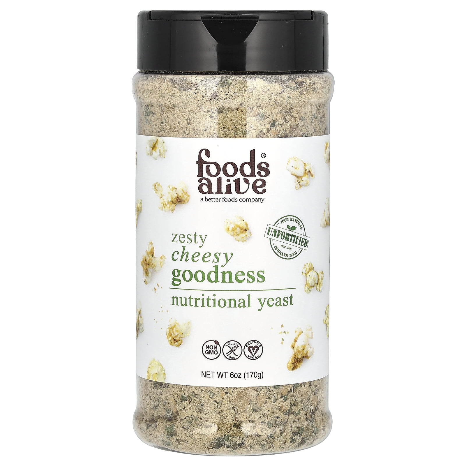 Foods Alive Nutritional Yeast, Zesty Cheesy Goodness, 6 oz (170 g ...