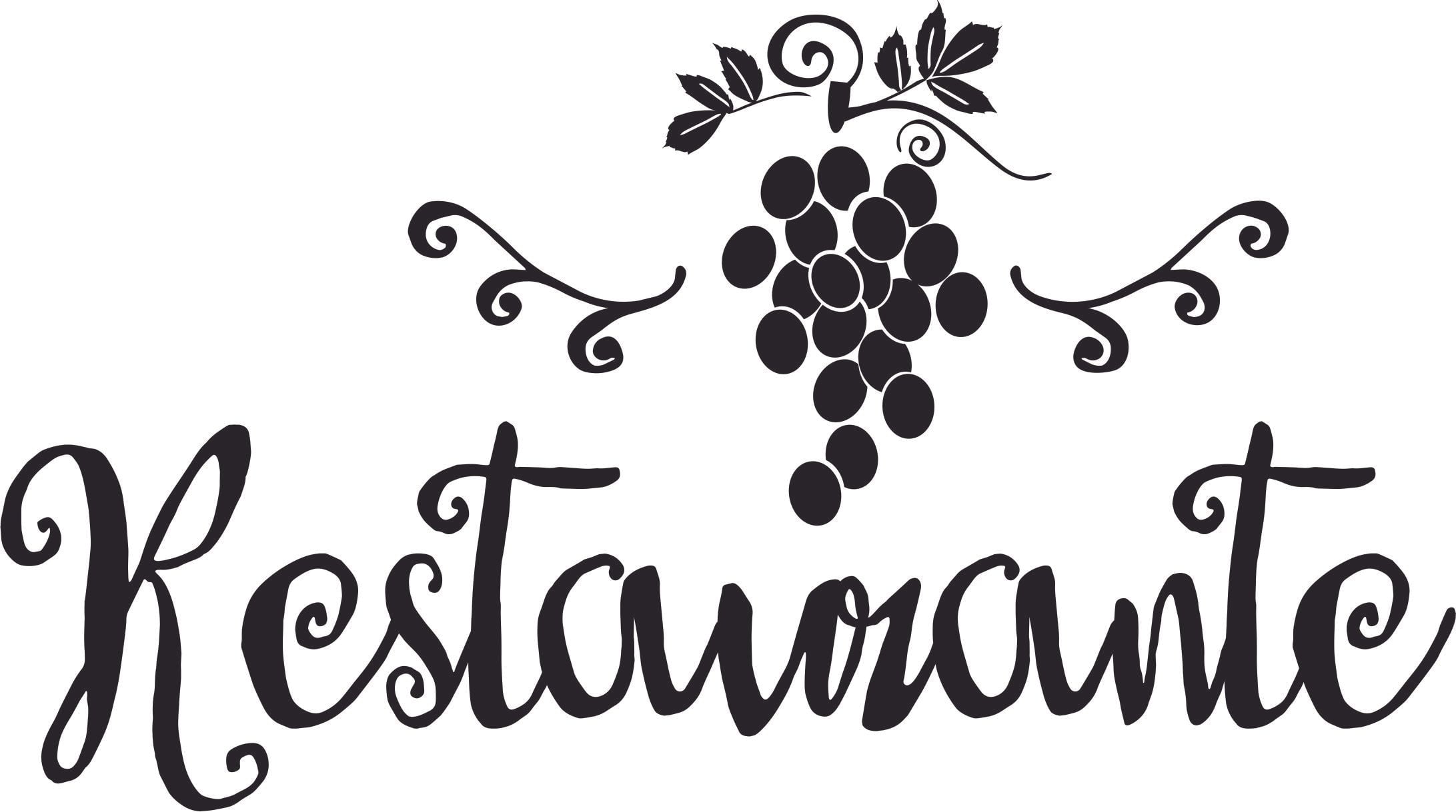 Foods Eating Restaurant Sign Lettering Wall Sticker Art Design Decal ...