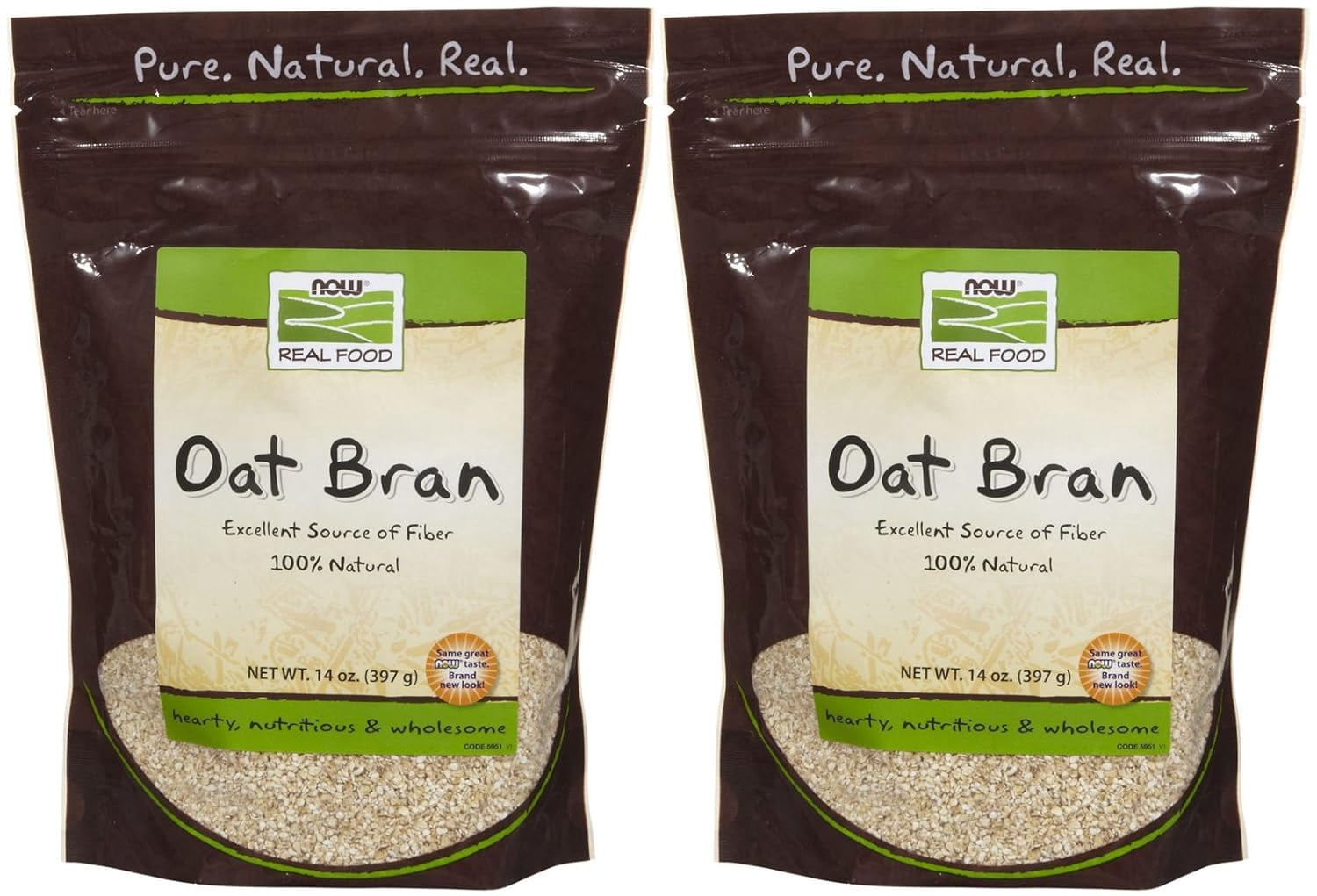 Foods Natural Oat Bran - 14 oz - 2 pk - Walmart.com